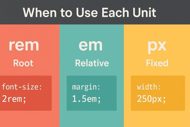 rem vs em vs px in CSS: Difference & Uses | Digillex